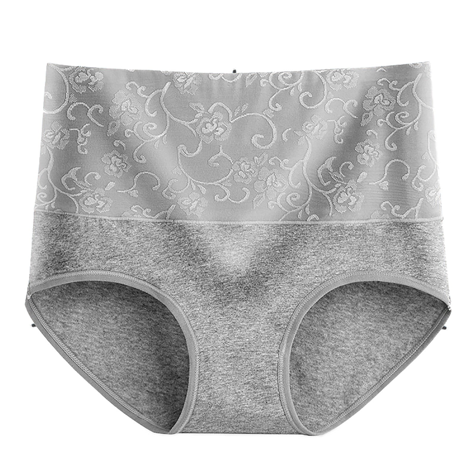 Women's Plus Size Underwear High Waist Cotton Briefs Tummy Control ...