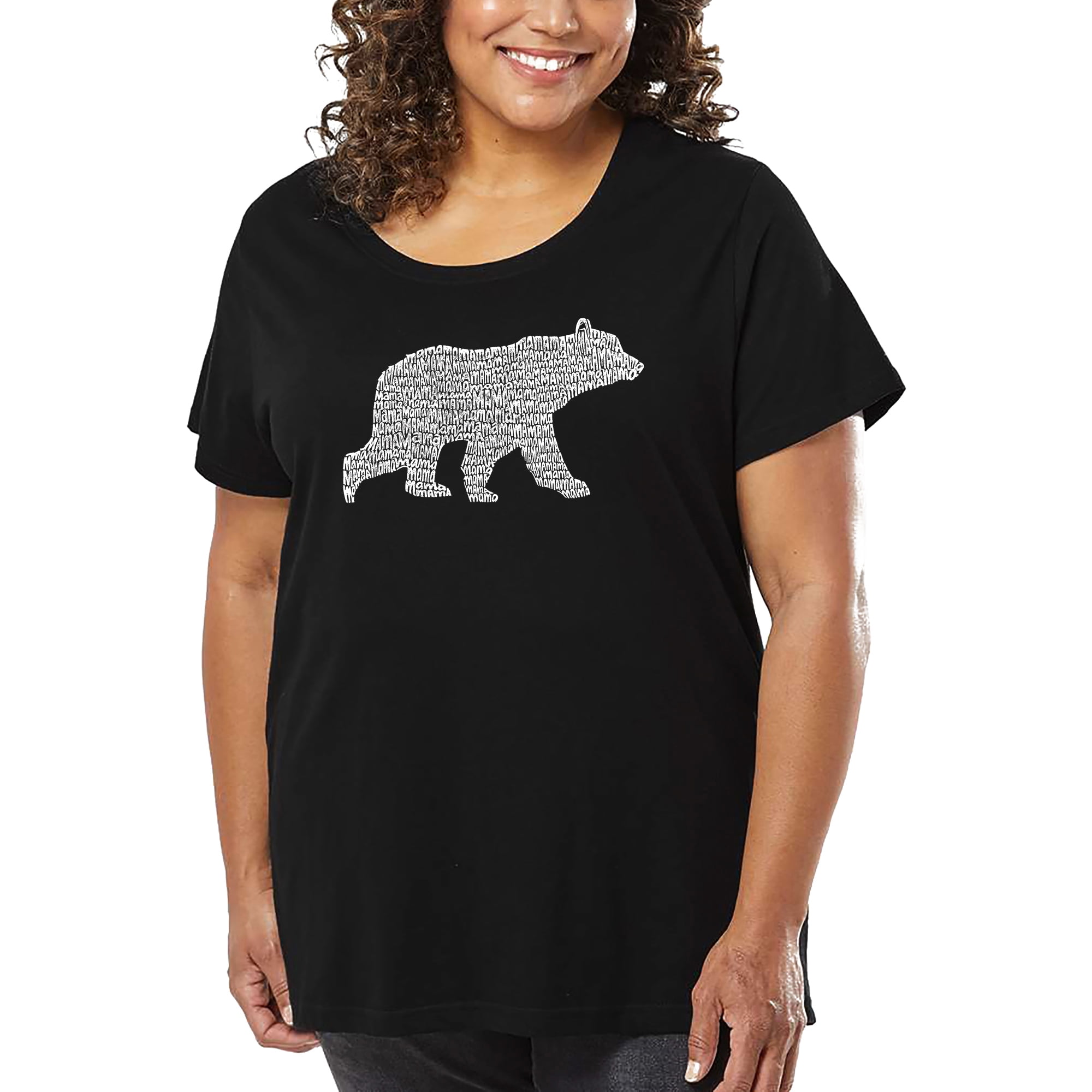 Women's Plus Size Word Art T-shirt - Mama Bear - Walmart.com