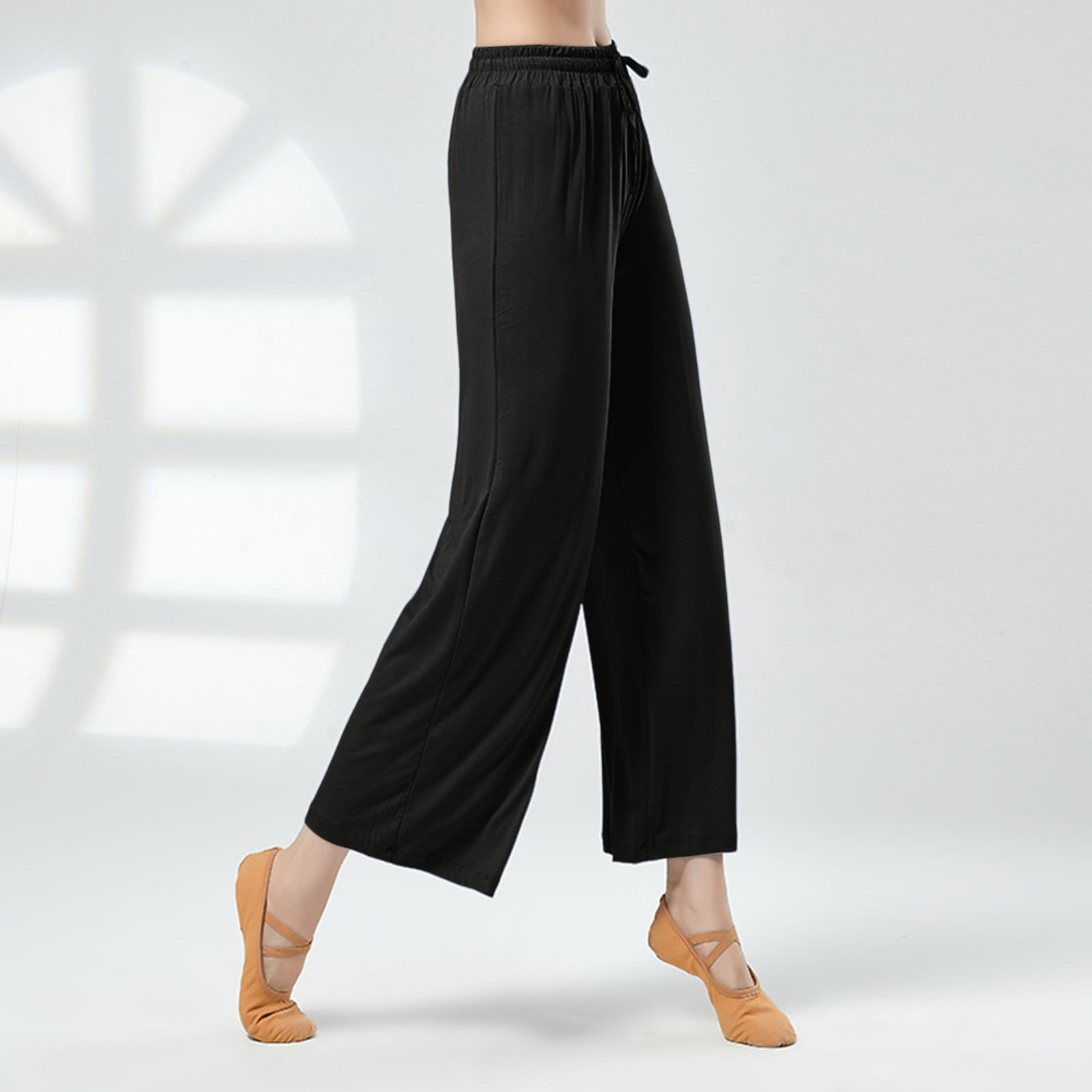 Women's Plus Womens Dress Pants High Waisted Petite Wide Leg Pants High ...