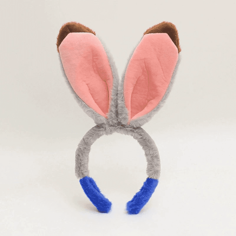 Women’s Plush Animal Ear Hair Ties – Fox & Rabbit Ear Scrunchies, Soft ...