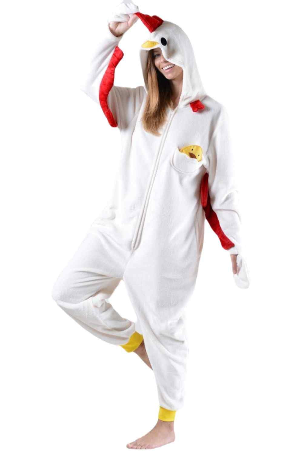 Women's Plush Animal Onesie Pajama, Chicken, L/XL - Walmart.com