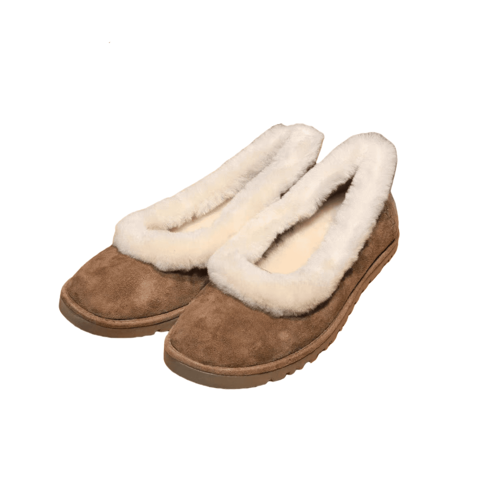 Women’s Plush-Lined Slip-On Winter Shoes, Soft Suede-Feel Upper, Warm ...