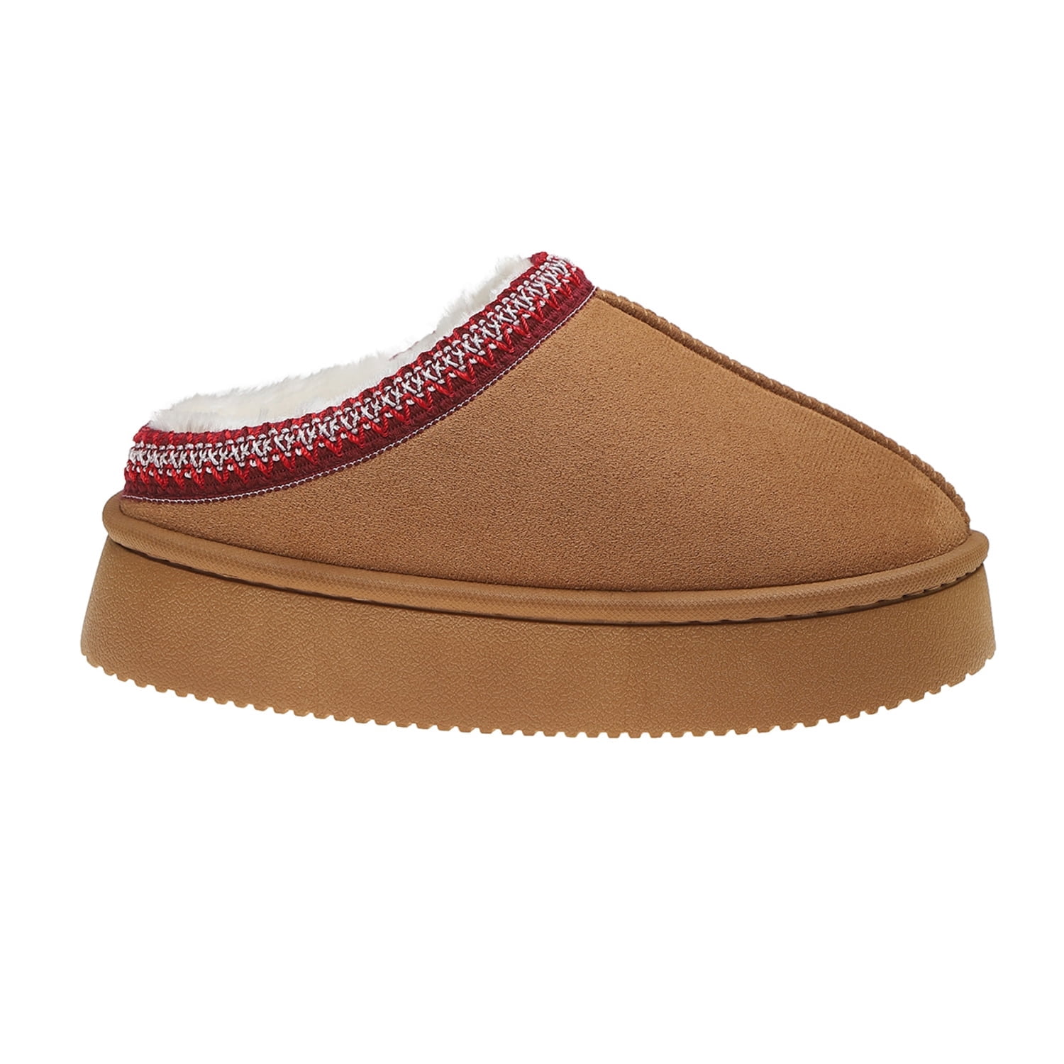 Women's Plush Lined Slippers Indoor Outdoor Memory Foam House Shoes ...