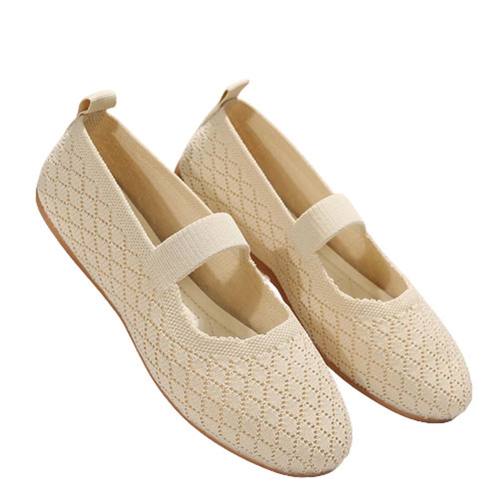 Women's Pointed Toe Dress Flats Comfort Slip On Ballet Flat Shoes ...