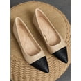 Women's Pointed Toe Flat Shoes - Comfortable Solid Color Slipper Style ...
