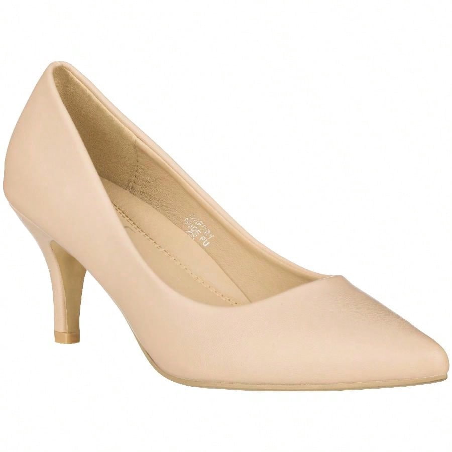 Women's Pointed Toe Stiletto Heels Thin Heel Pump Pointed Toe Low Heel ...