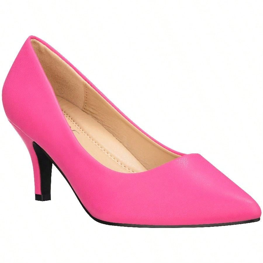 Women's Pointed Toe Stiletto Heels Thin Heel Pump Pointed Toe Low Heel ...