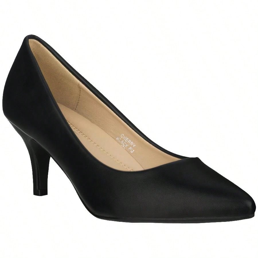 Women's Pointed Toe Stiletto Heels Thin Heel Pump Pointed Toe Low Heel ...