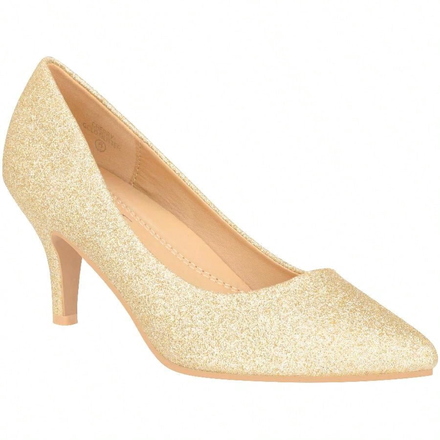 Women's Pointed Toe Stiletto Heels Thin Heel Pump Pointed Toe Low Heel ...