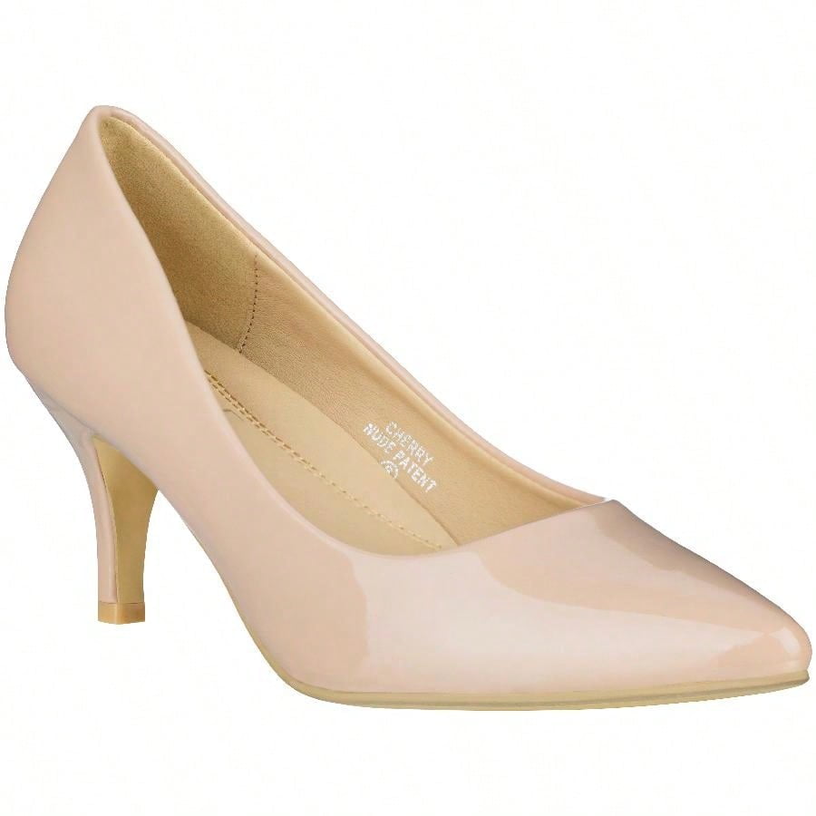 Women's Pointed Toe Stiletto Heels Thin Heel Pump Pointed Toe Low Heel ...