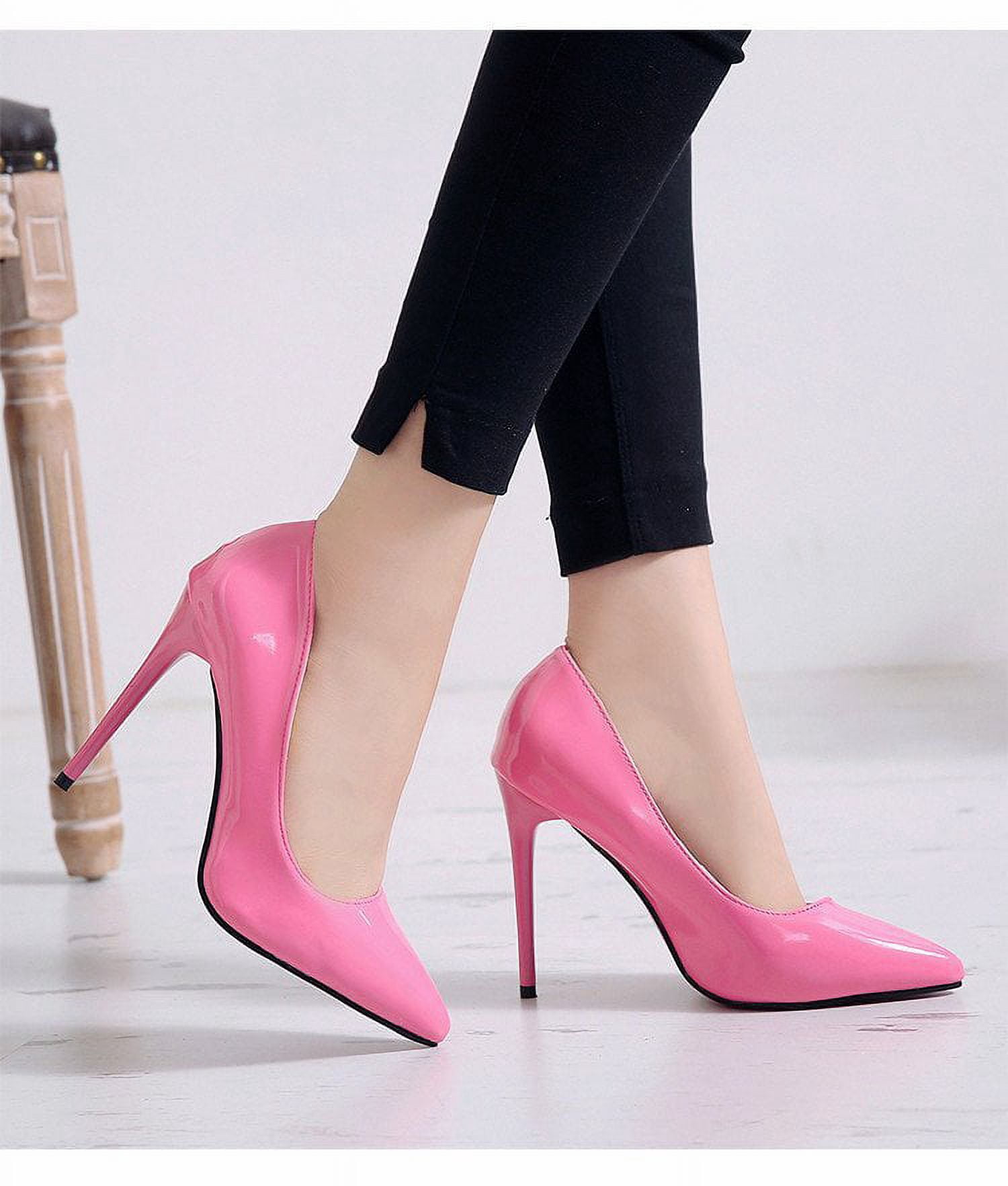 Women's Pointed Toe Stilettos Wedding Dress Shoes Pointed Toe Dress ...
