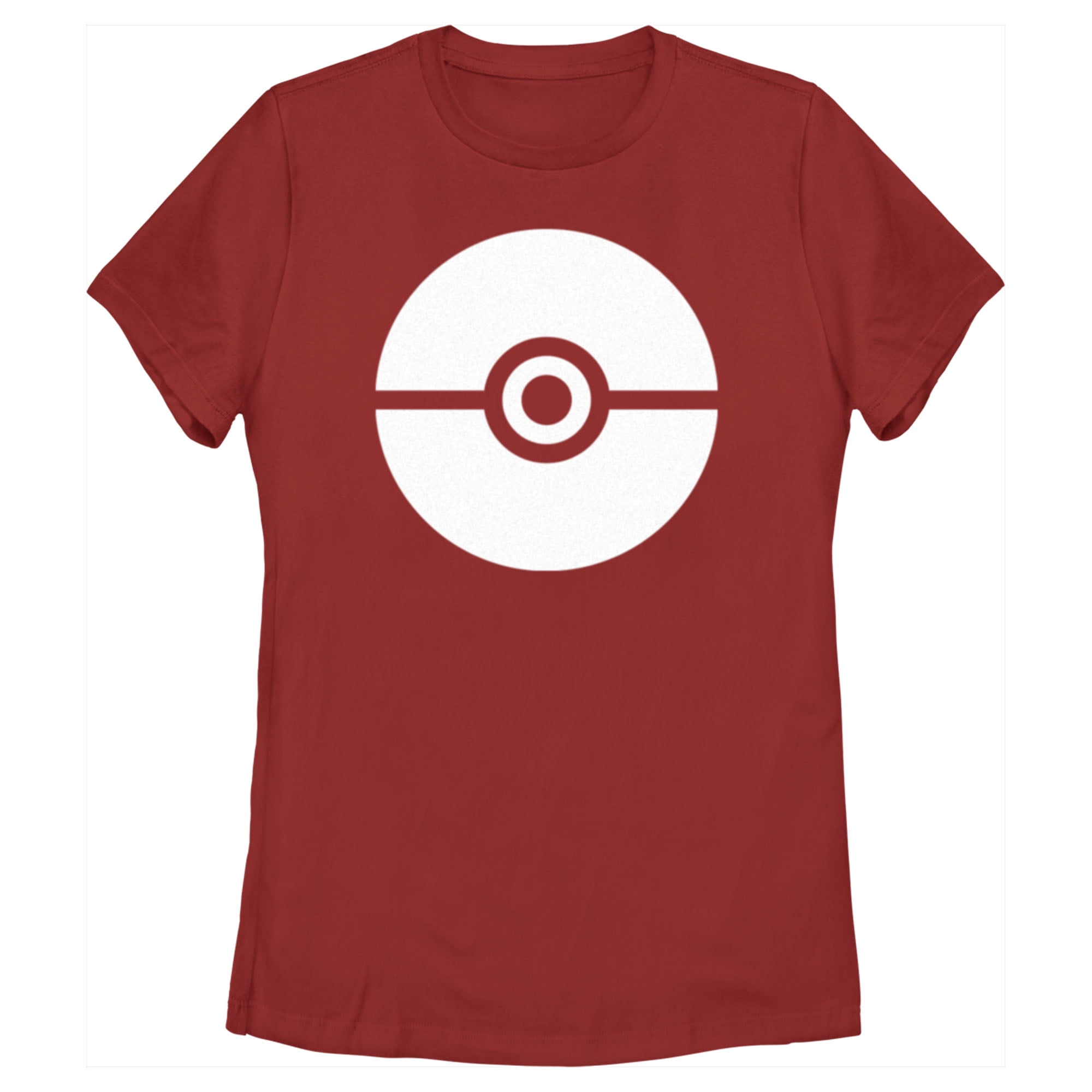 Women's Pokemon Large Poke Ball Graphic Tee Red Medium - Walmart.com