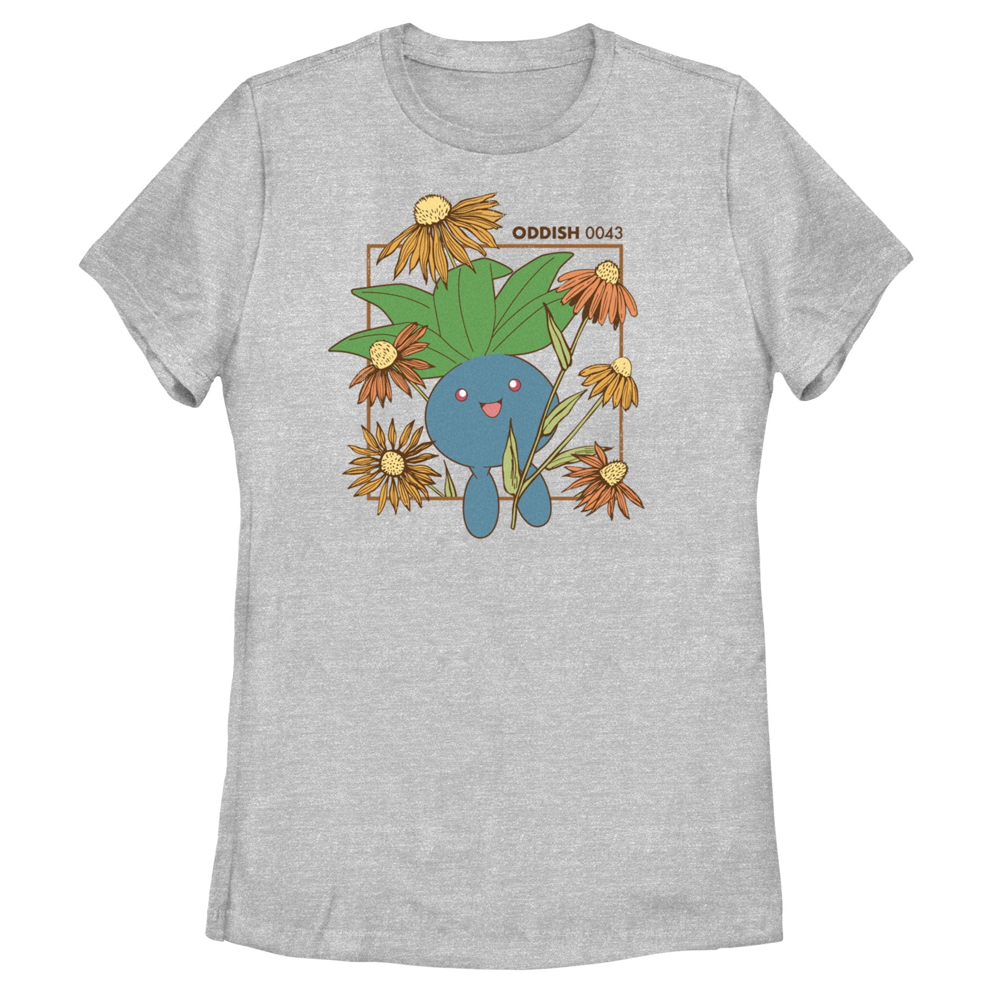 Women's Pokemon Sunflower Oddish Graphic Tee Athletic Heather 2X Large ...