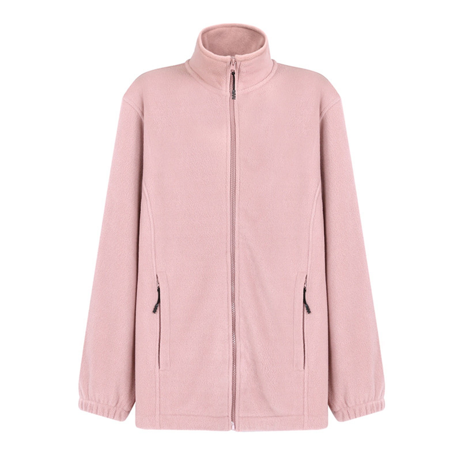 Women's Polar Fleece Warm Jackets For Winter Zip Up Long Sleeve Coat ...