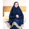Women's Prayer Dress 2 Pieces Lycra Solid Color Plus Long Sleeve | One-Size | Hijab Abaya Suit ...