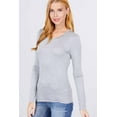 Womens Premium Basic Long Sleeve Round Crew Neck T Shirt Top Warm Soft