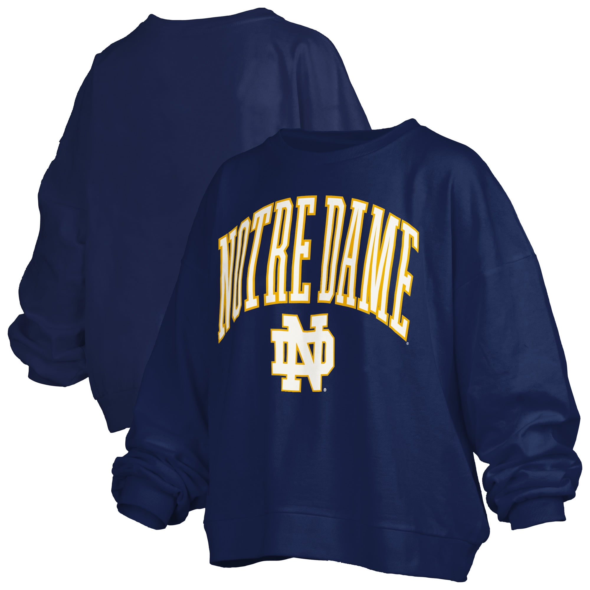 Women's Pressbox Navy Notre Dame Fighting Irish Janise Arch Over Logo ...