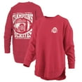 Women's Pressbox Scarlet Ohio State Buckeyes College Football Playoff 2024 National Champions ...