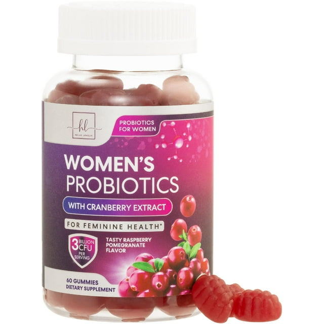 Probiotic Gummies for Women with Cranberry - 6 Premium Strains for PH ...