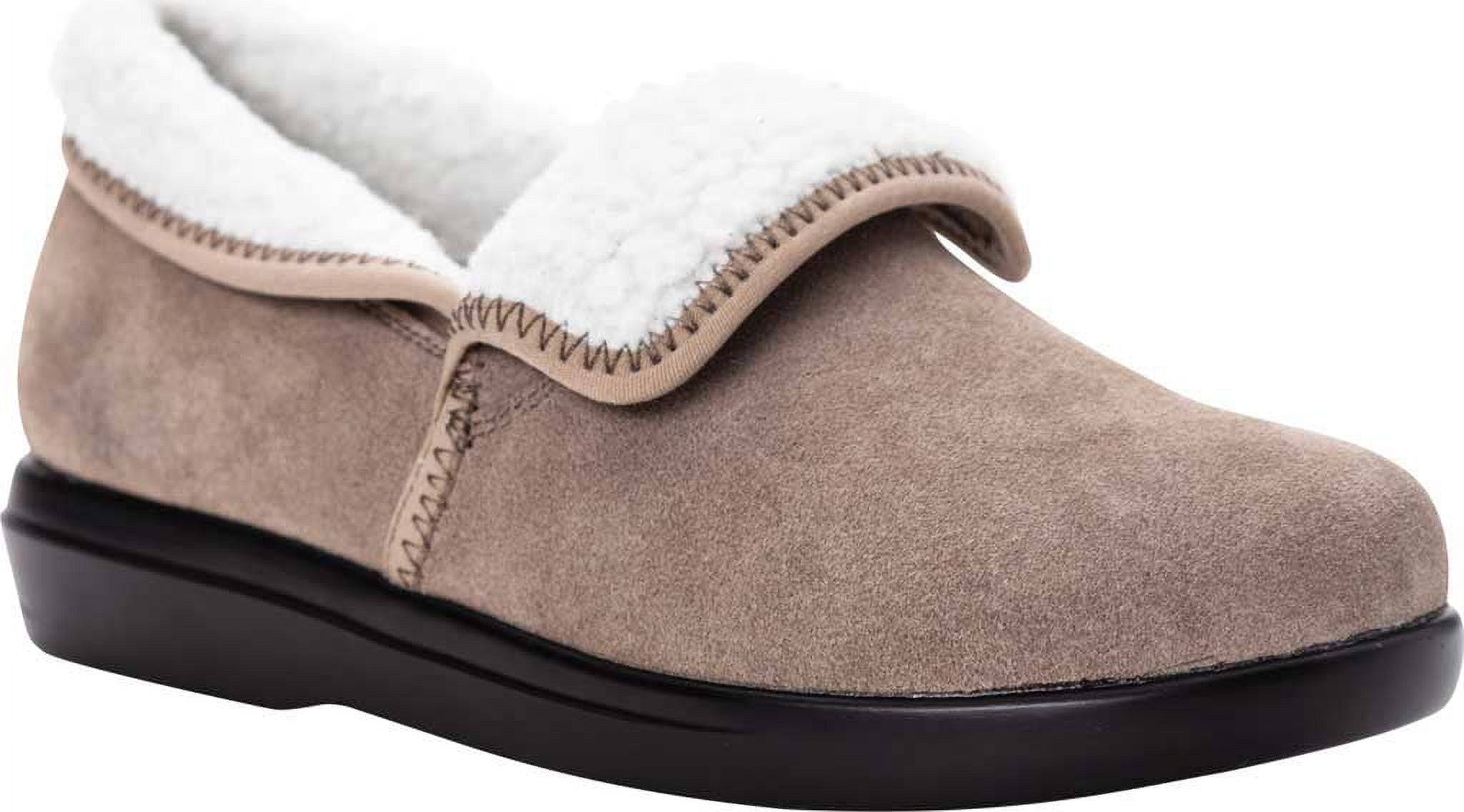 Propet Women's Colbie Slipper Stone Suede - WXX004SSTN - Walmart.com