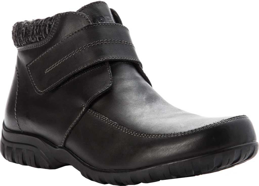 Women's Propet Delaney Strap Ankle Bootie Black Leather 6.5 2E ...