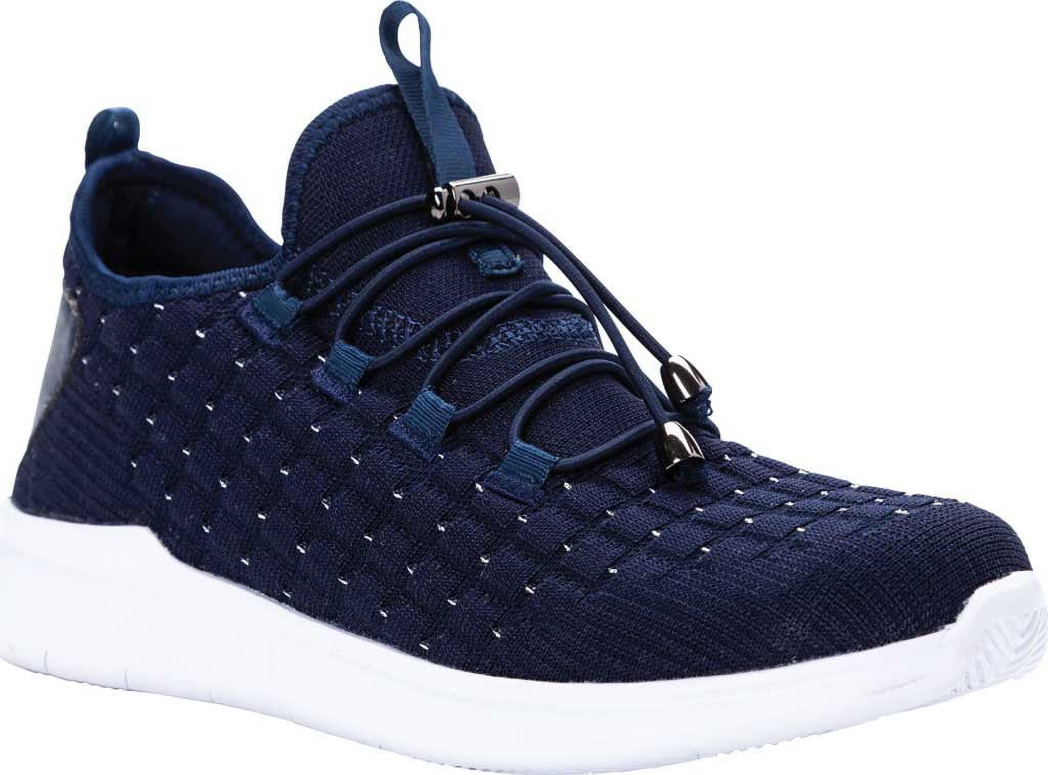 Women's Propet TravelBound Sneaker Navy Metallic Knit Mesh 9.5 2A ...