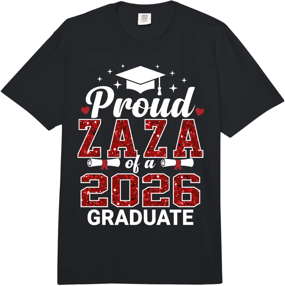 Women's Proud Zaza Class of 2026 Graduation T-Shirt - Walmart.com