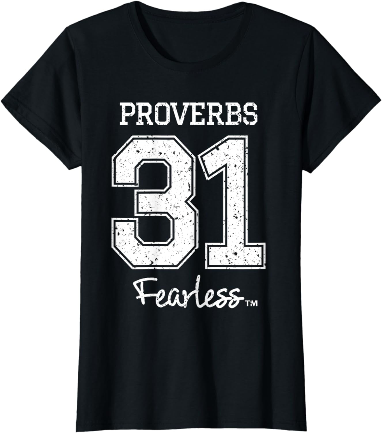 Women's Proverbs 31 Fearless - Jesus Surfed Christian TShirt - Walmart.com