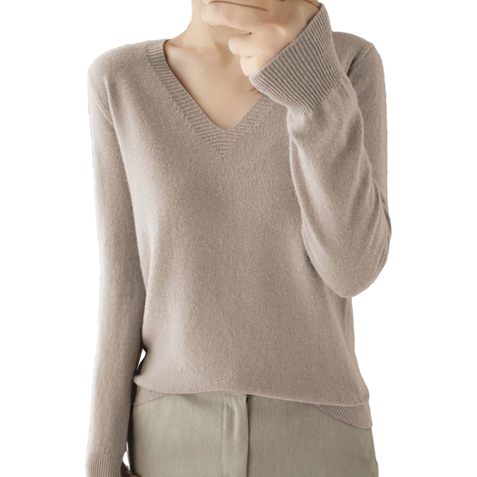 Women's Pullover Sweater Clearance Light Sweaters For Women Long Sleeve ...