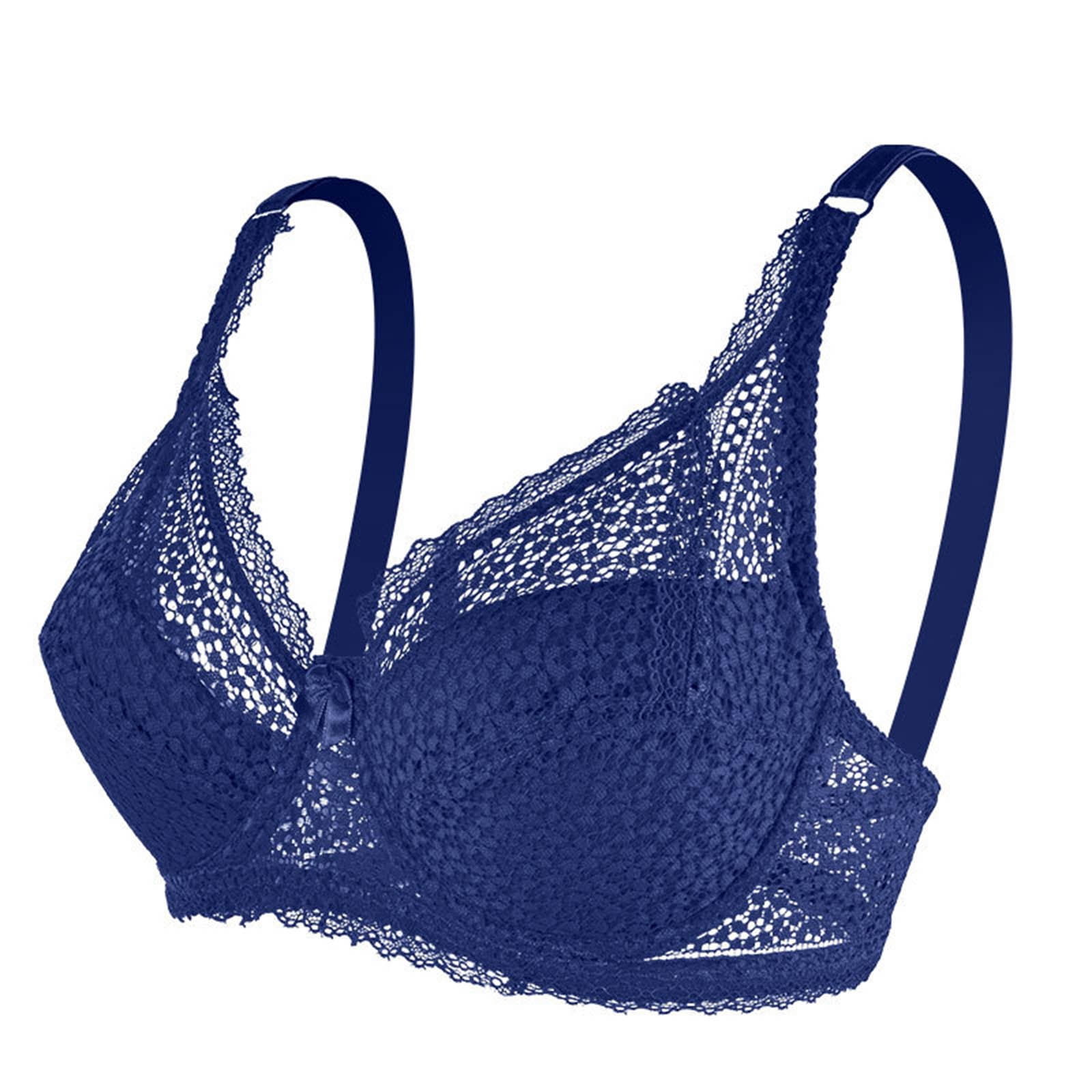Women’s Push Up Bra Lace Wirefree T-Shirt Bra Plunge Lightly Padded Full Coverage Bras Plus Size ...