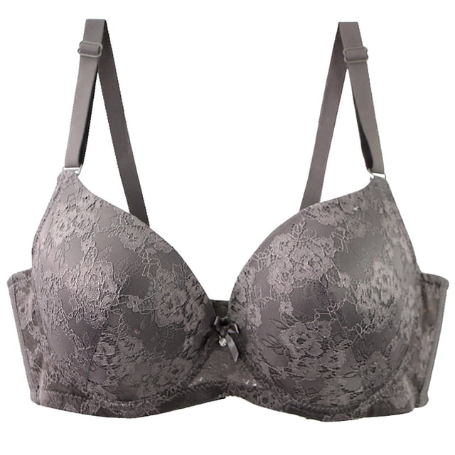 Women's Push Up Bra Underwire Padded Lift Support Bralette Full ...