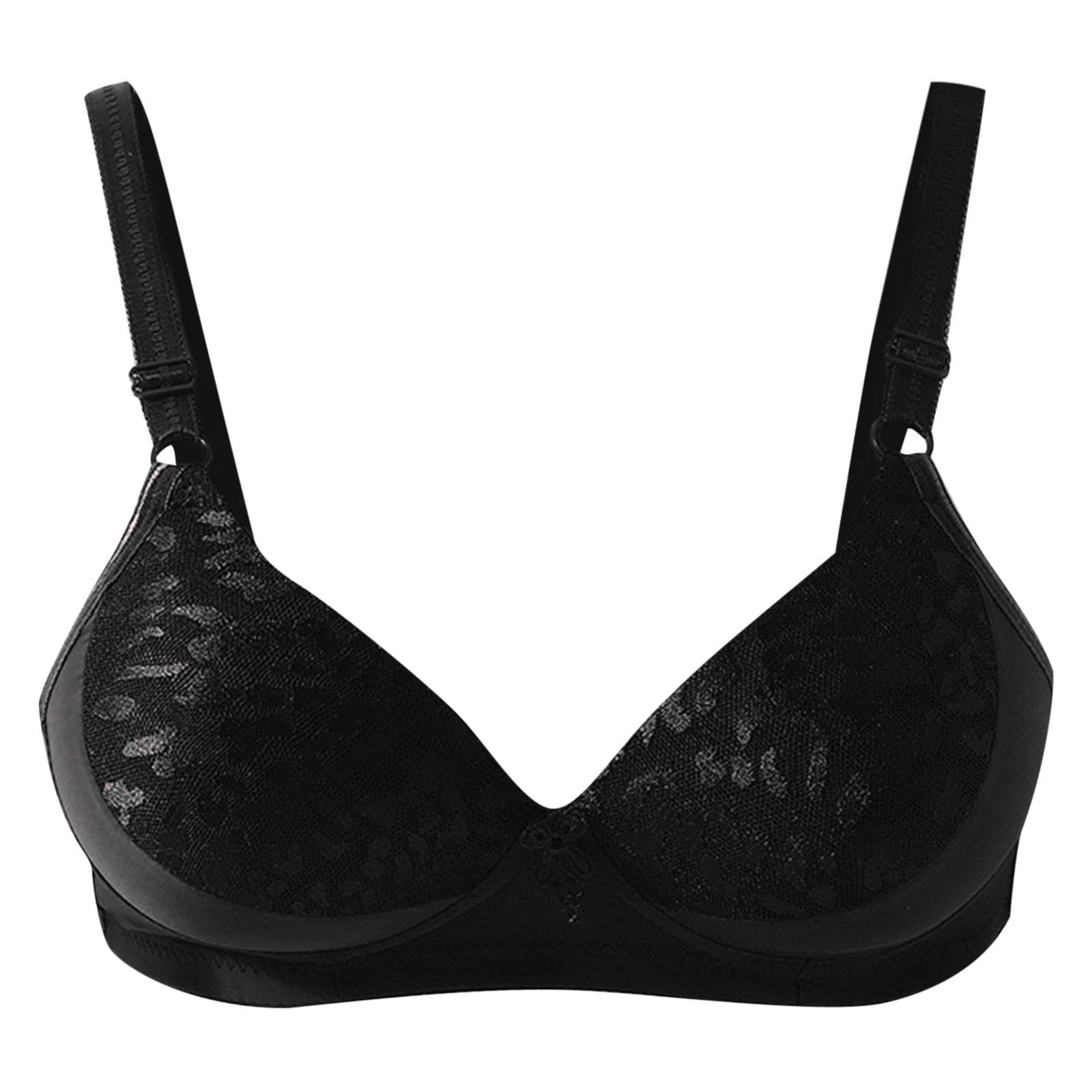 Womens Push Up Lace Bra Sexy Deep V Lift Up Bras Wireless Floral