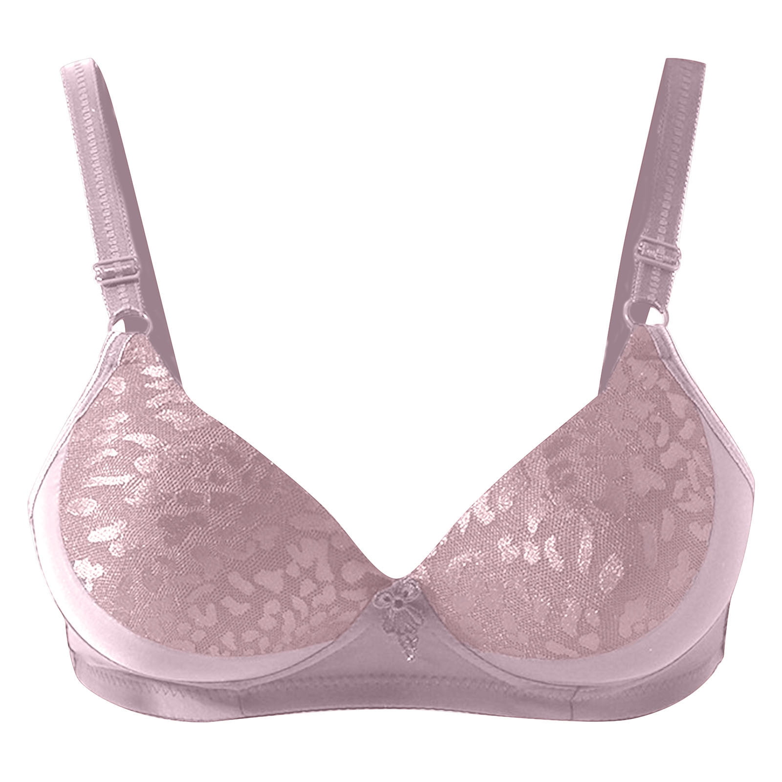 Womens Push Up Lace Bra Sexy Deep V Lift Up Bras Wireless Floral