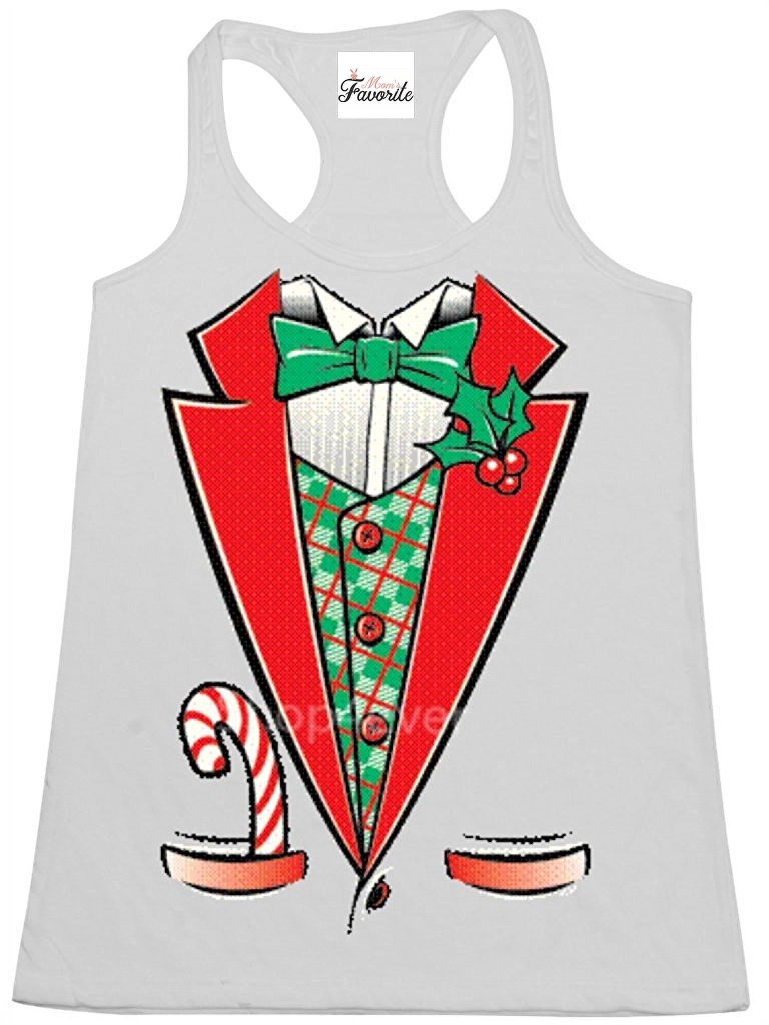 Women's Racerback Tank Top - Christmas Tuxedo - Walmart.com