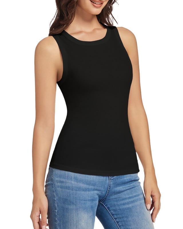 Women's Racerback Tank Top - Sleeveless Slim Fit Cami Shirt, Breathable ...