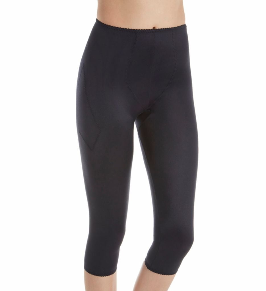 Rago Women's Shapewear Capri Pant Liner, Tummy Control and Light ...