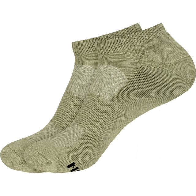 Women's Rayon from Bamboo Fiber Colored Sports Superior Wicking Athletic Ankle Socks - Olive ...