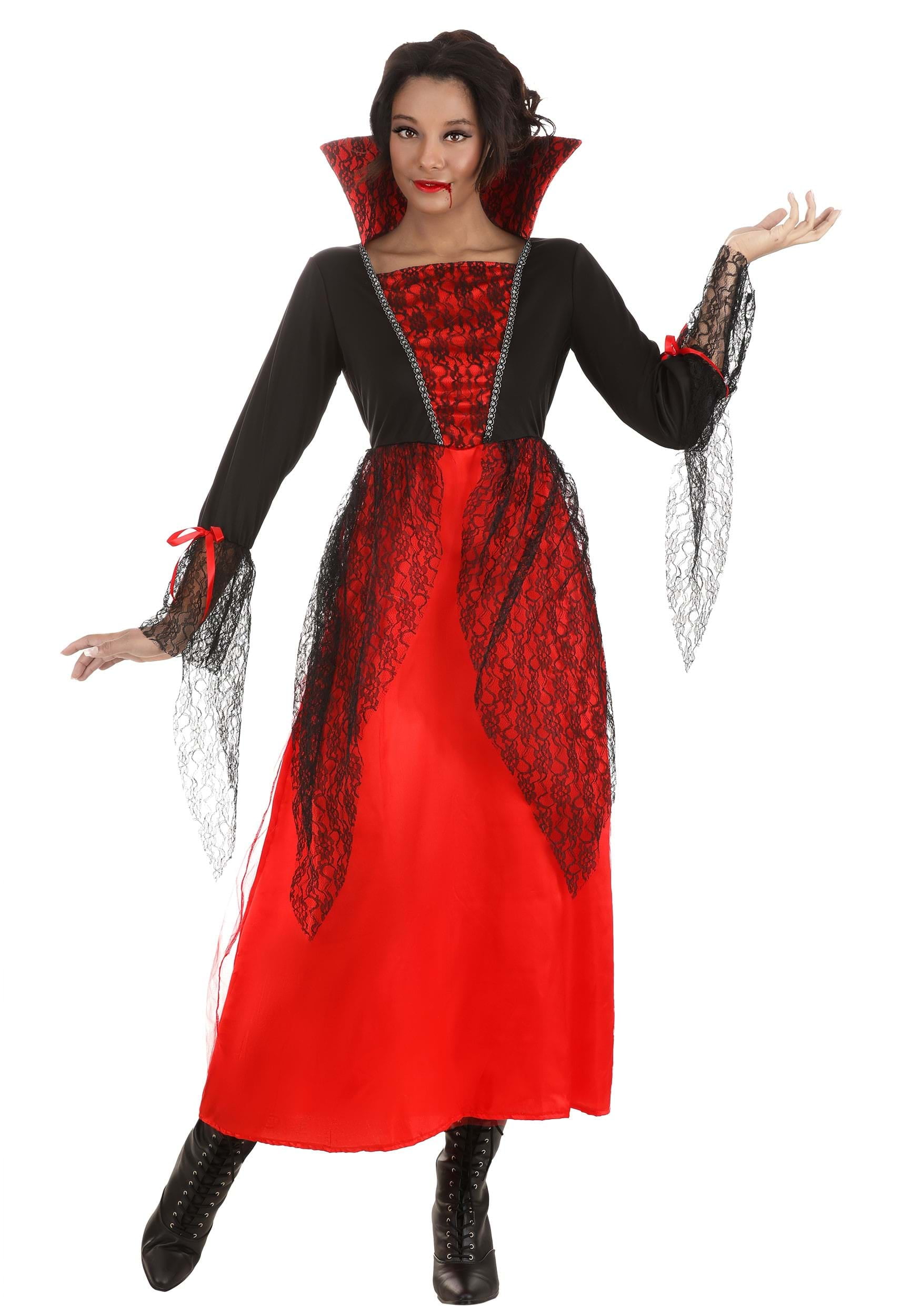 Women's Regal Vampire Costume Dress - Walmart.com