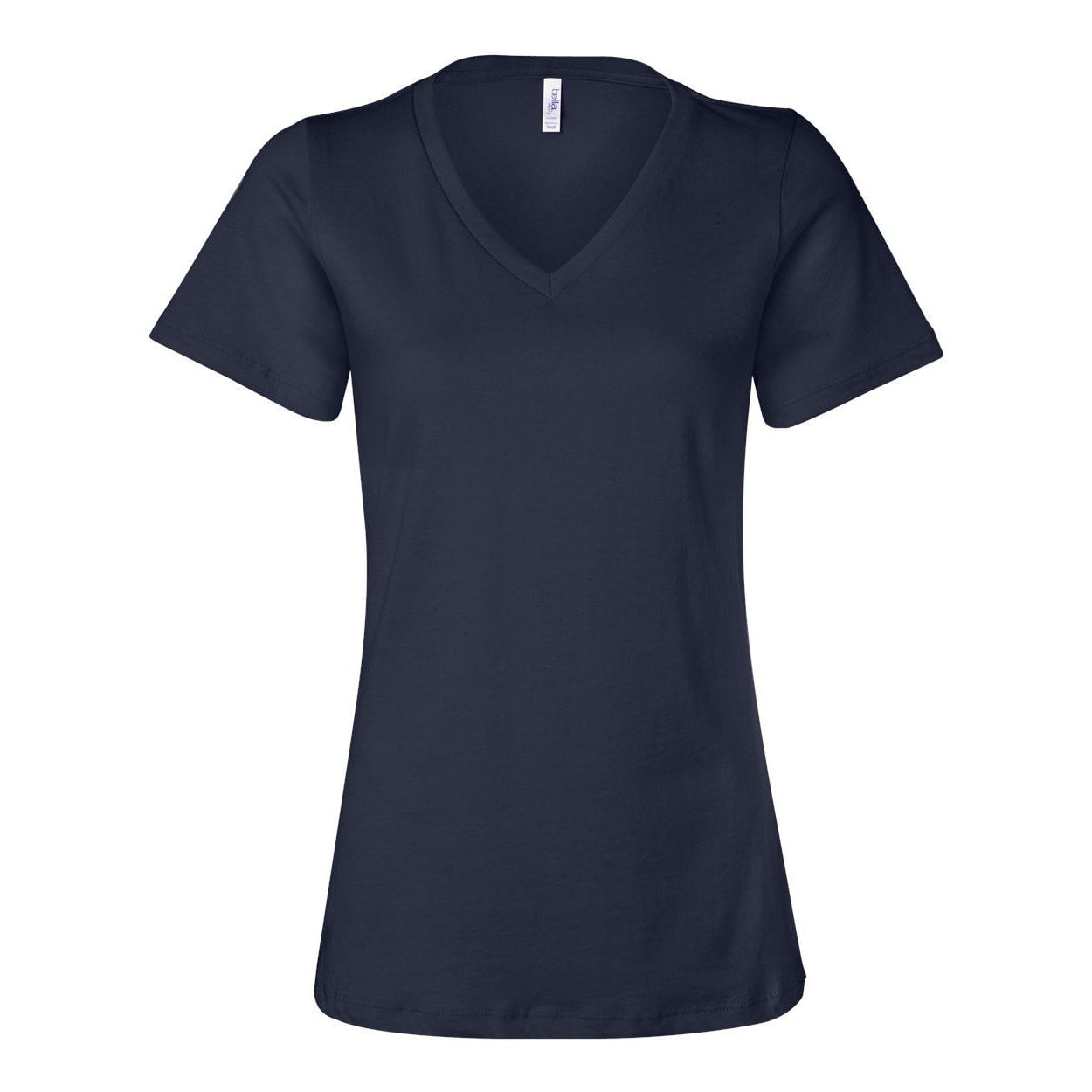 BELLA + CANVAS Womens Relaxed Jersey V-Neck Tee - Walmart.com