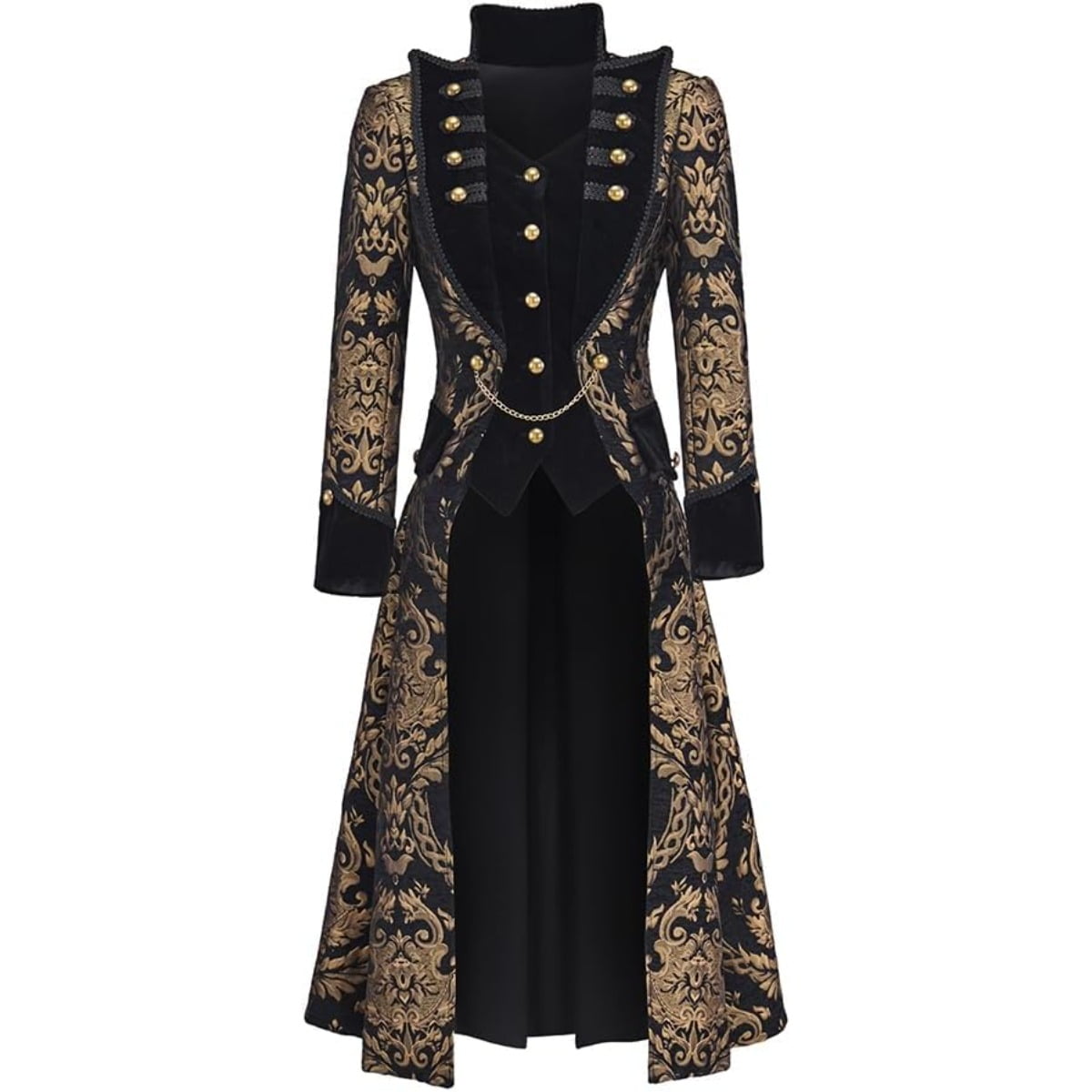 Women's Renaissance Gothic Coat Medieval Pirate Steampunk Vest Jacket ...