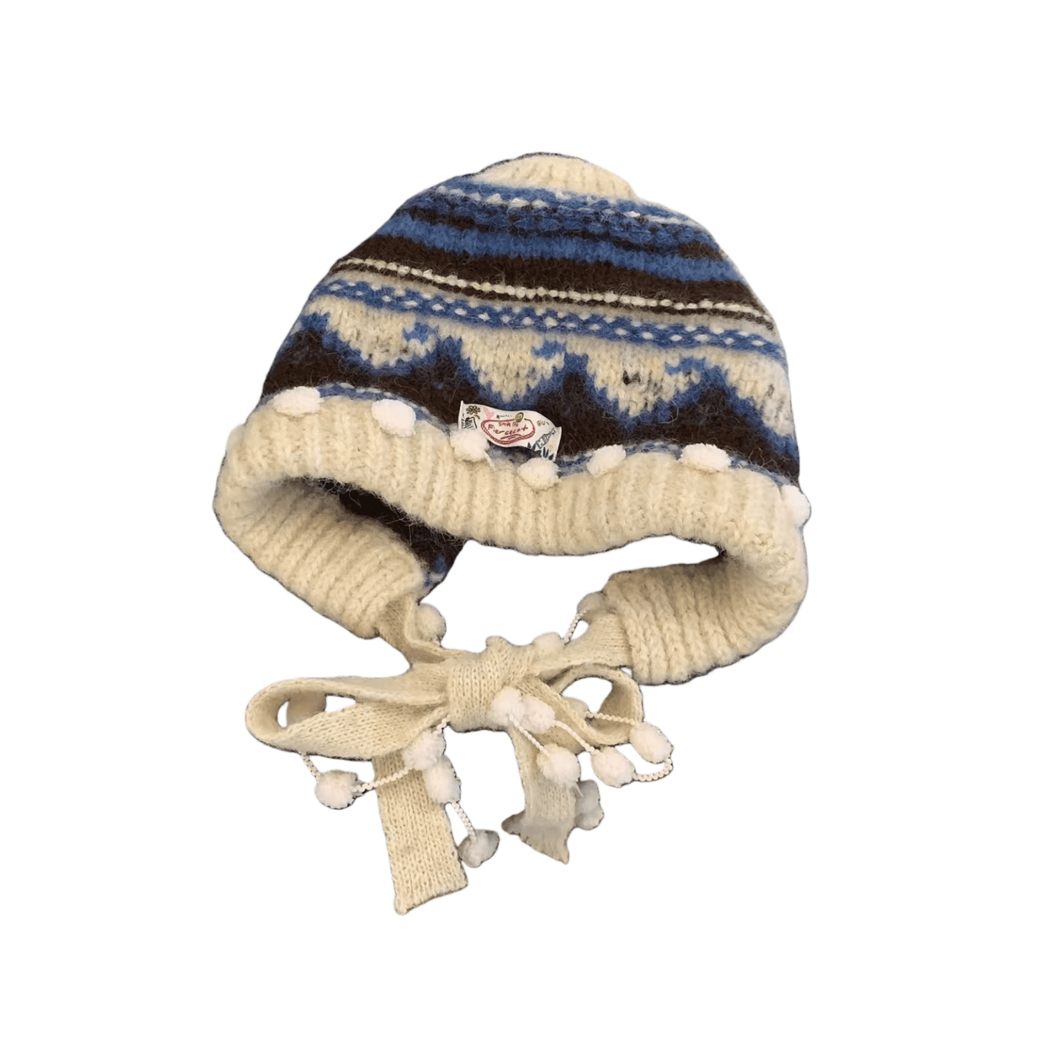 Women’s Retro Knit Winter Hat with Ear Covers, Thick Warm Fleece-Lined ...