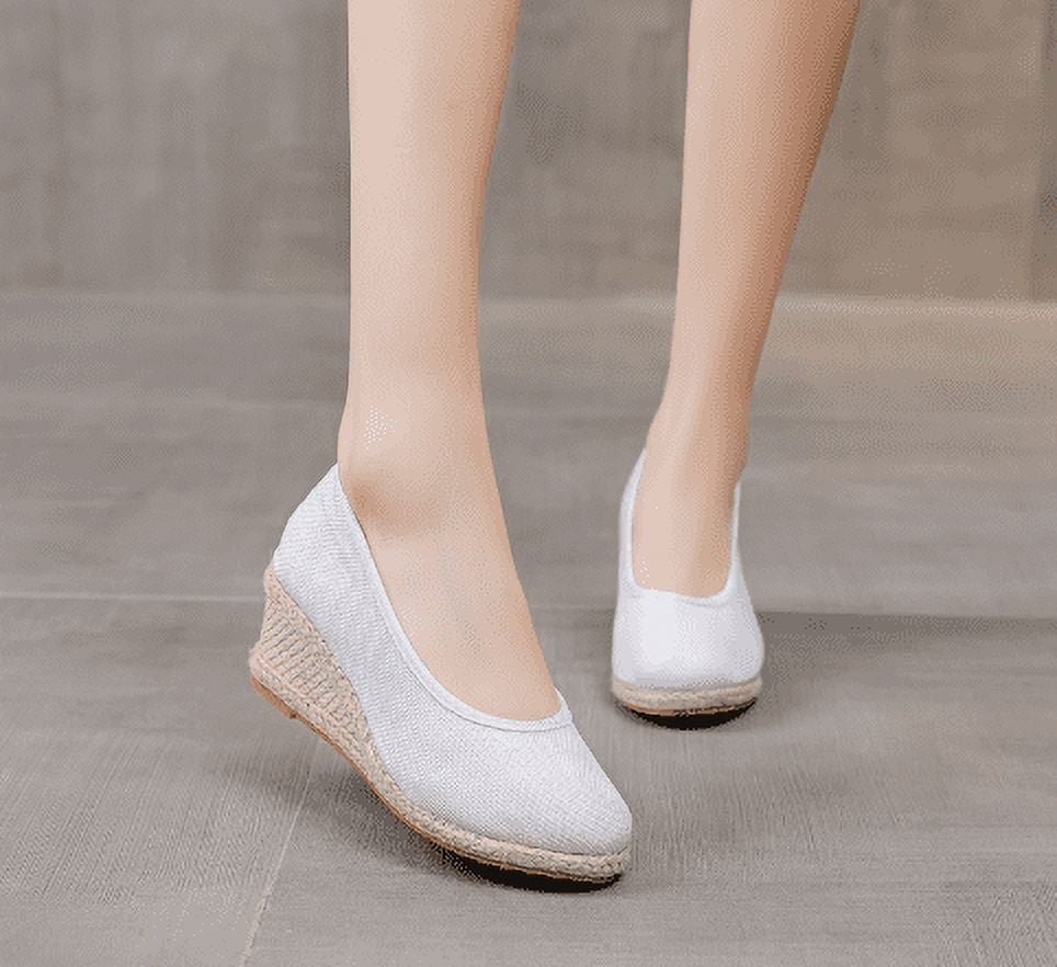 Women's Retro Wedge Sandals, Peep Toe Buckle Strap Slingback Platform ...