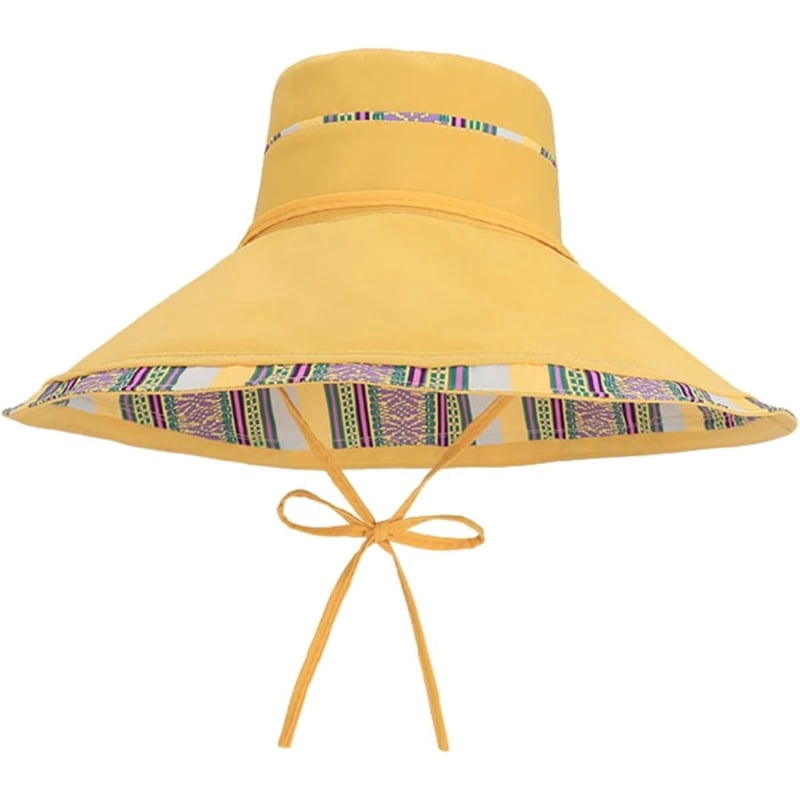 Women's Reversible Wide Brim Sun Hat UPF 50+ UV Protection Fashion ...