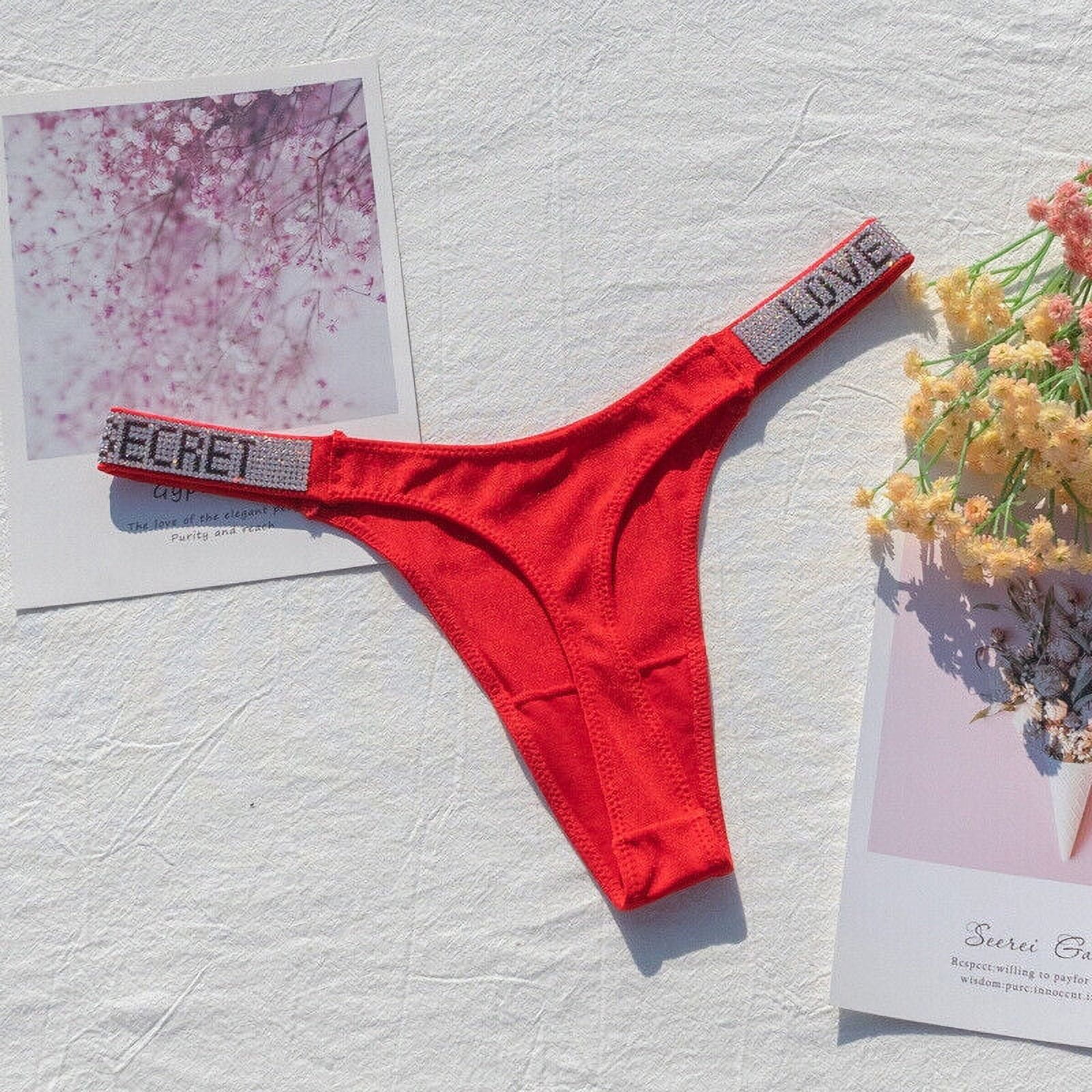 Women's Rhinestone G-string Panties Sexy Lingerie Thong Female ...