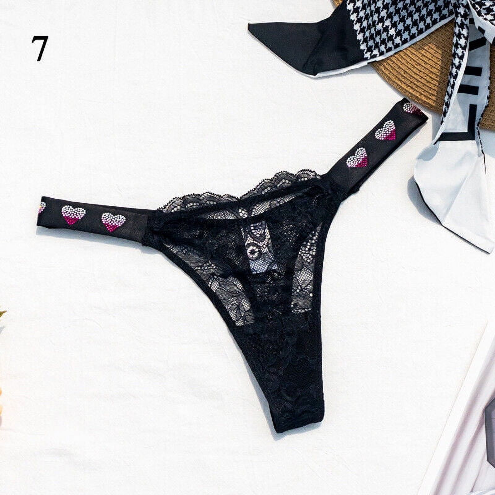 Women's Rhinestone G-string Panties Sexy Lingerie Thong Female ...