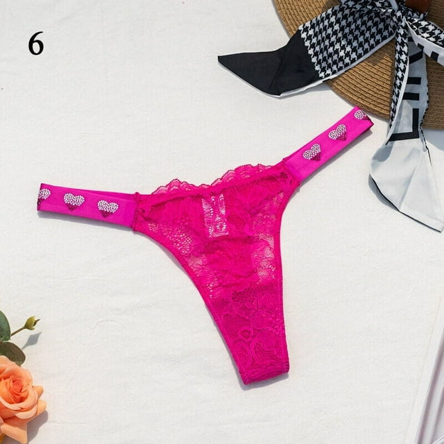 Women's Rhinestone G-string Panties Sexy Lingerie Thong Female ...