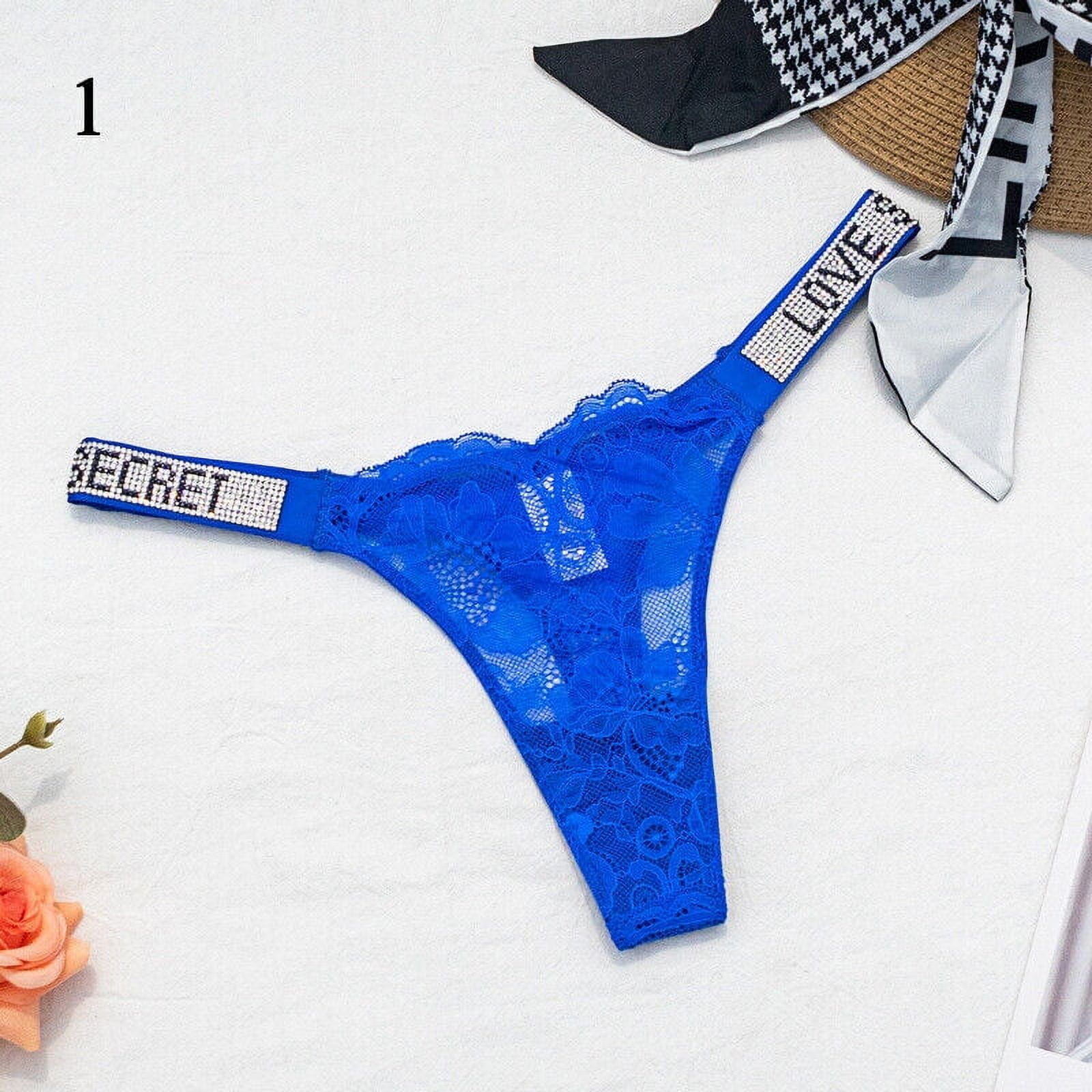 Women's Rhinestone G-string Panties Sexy Lingerie Thong Female ...