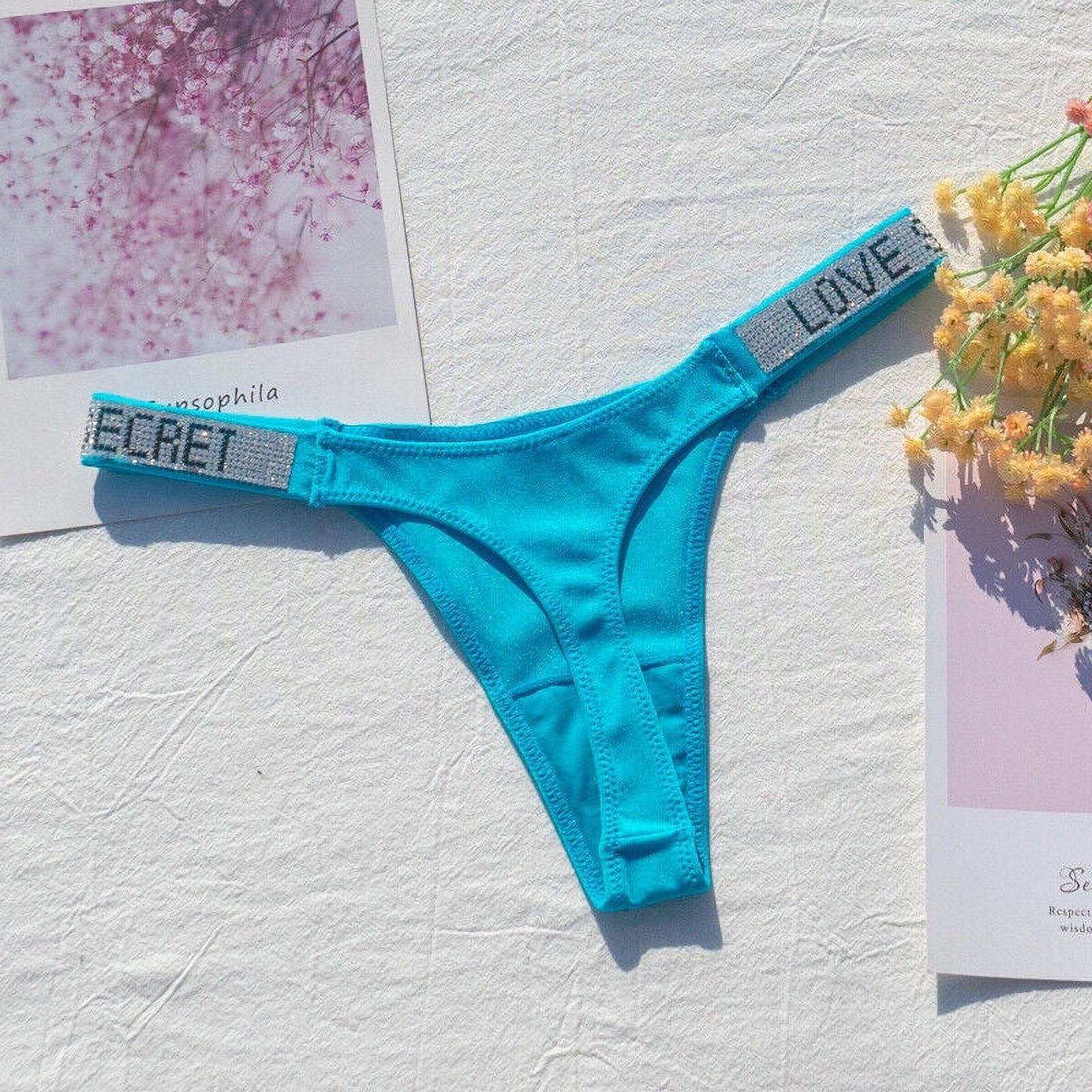 Women's Rhinestone G-string Panties Sexy Lingerie Thong Female ...