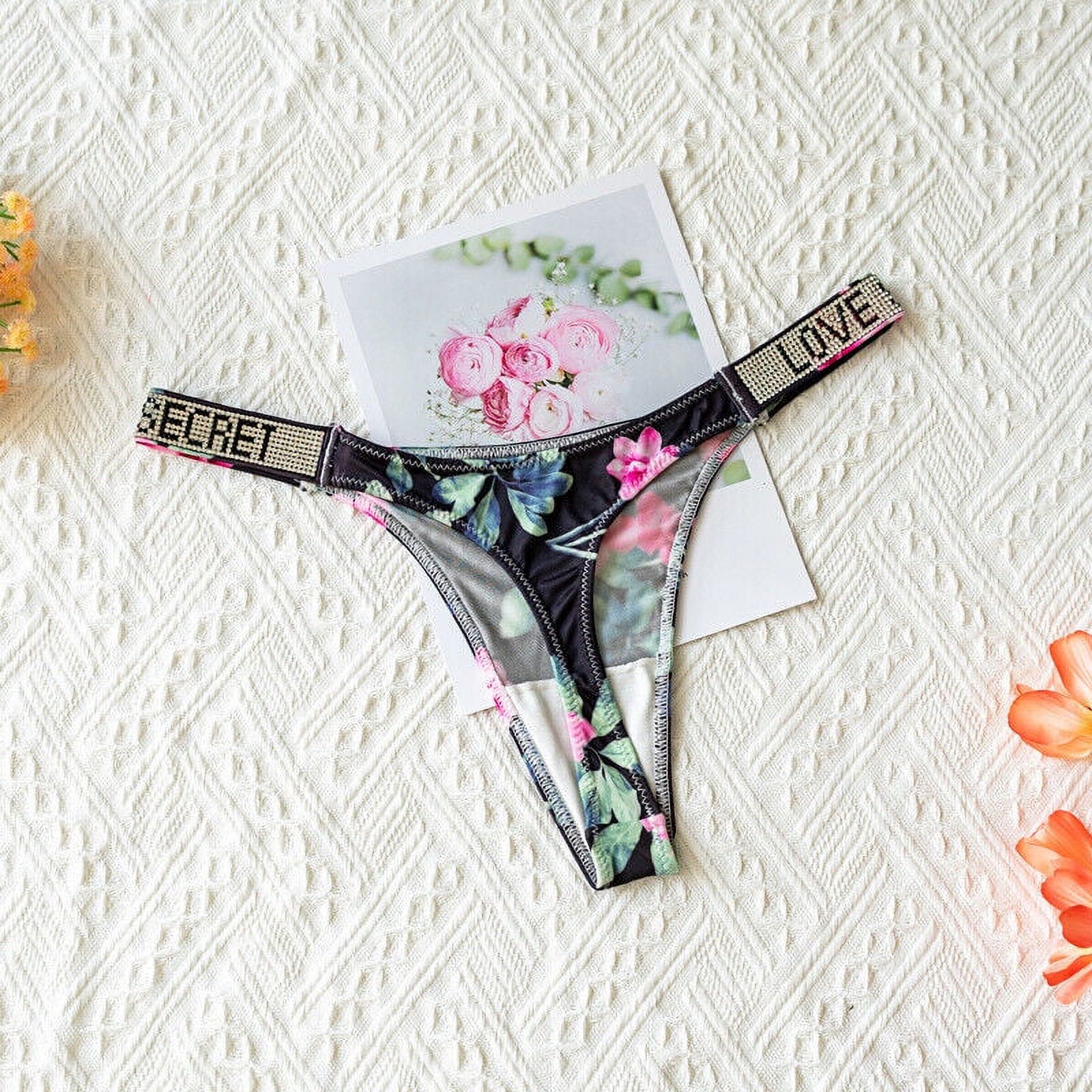 Women's Rhinestone G-string Panties Sexy Lingerie Thong Female ...