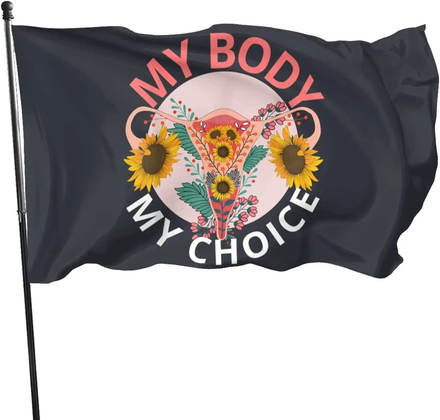 Women's Rights Are Human Rights Protest Flag Female Symbol Garden Yard ...